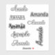 Custom Name Template Sticker | Zazzle