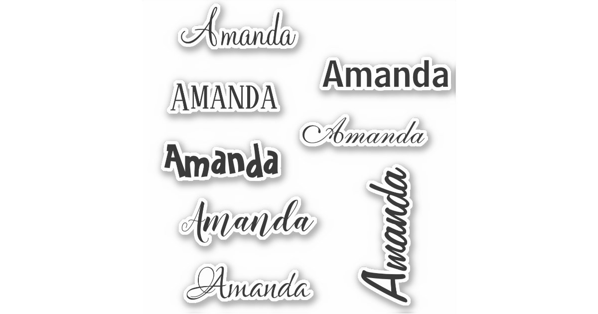 Custom Name Template Sticker | Zazzle.com