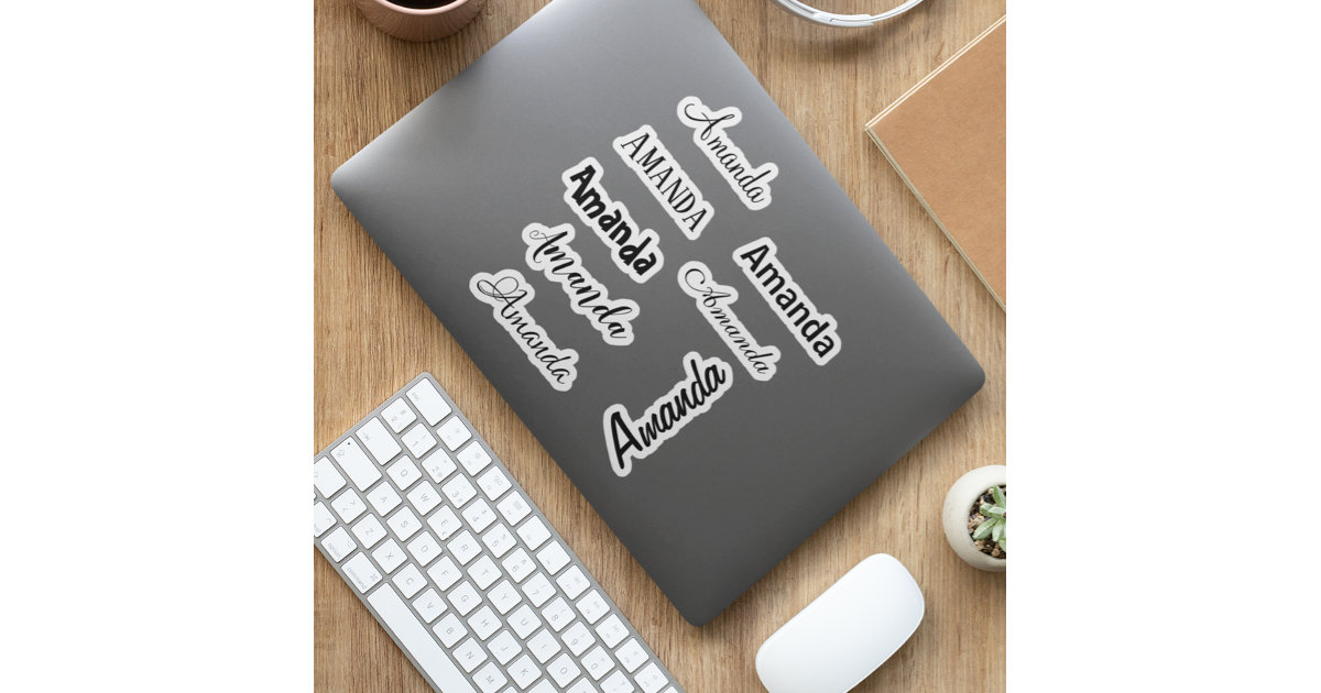 Custom Name Template Sticker | Zazzle