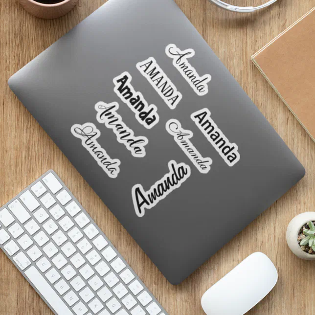 Custom Name Template Sticker | Zazzle