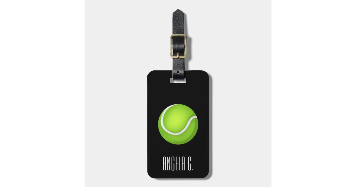 Custom Name Tennis Luggage Tag | Zazzle