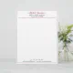 Custom Name Text Personalized Modern Letterhead | Zazzle