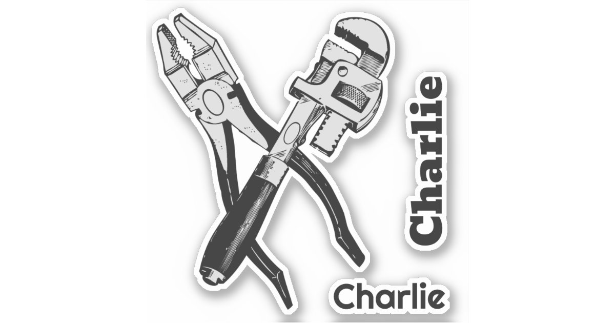 Custom name TOOLS Sticker | Zazzle