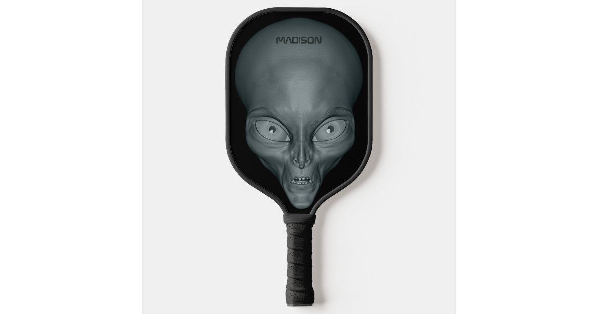 Custom name UFO Alien Pickleball Paddle | Zazzle