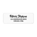 Custom name white plain label | Zazzle