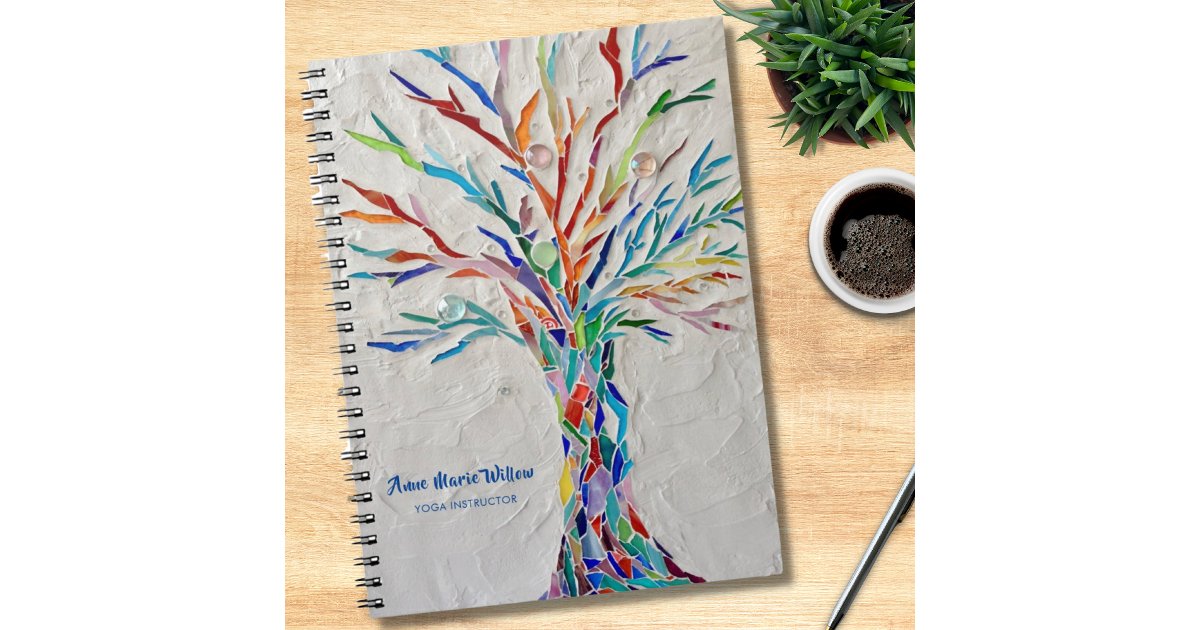 Custom Name Yoga Instructor Notebook | Zazzle