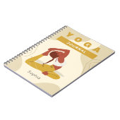 Custom name yoga modern colorful trendy journal | Zazzle