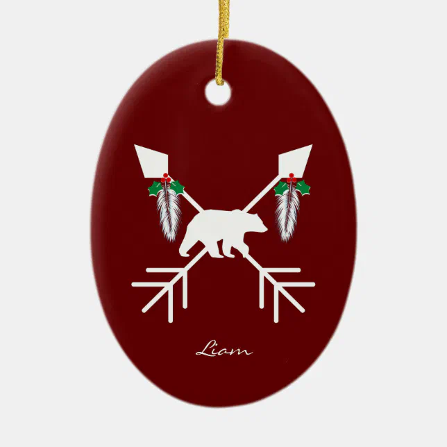Custom Native American Bear Christmas Decorations | Zazzle
