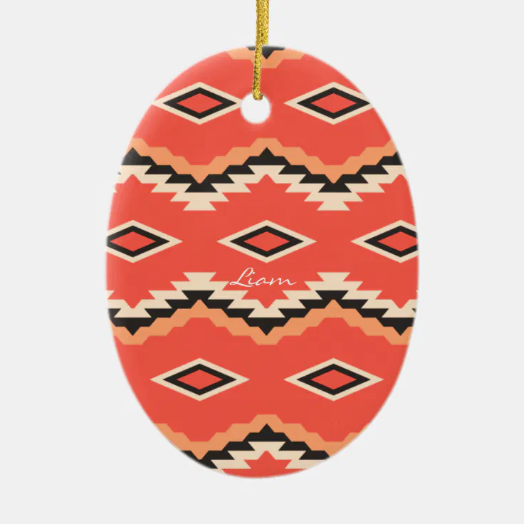 Custom Native Tribal Pattern Christmas Decorations | Zazzle