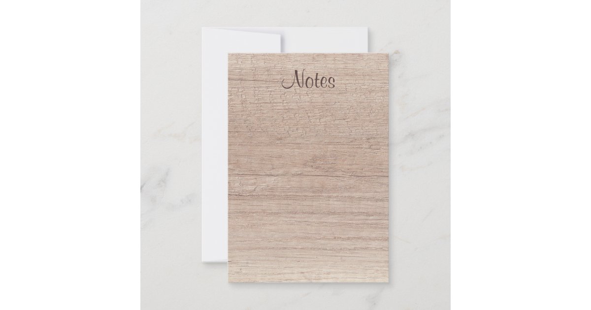 Custom Natural Wood Look Template Handwritten | Zazzle