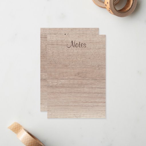 Custom Natural Wood Look Template Handwritten | Zazzle