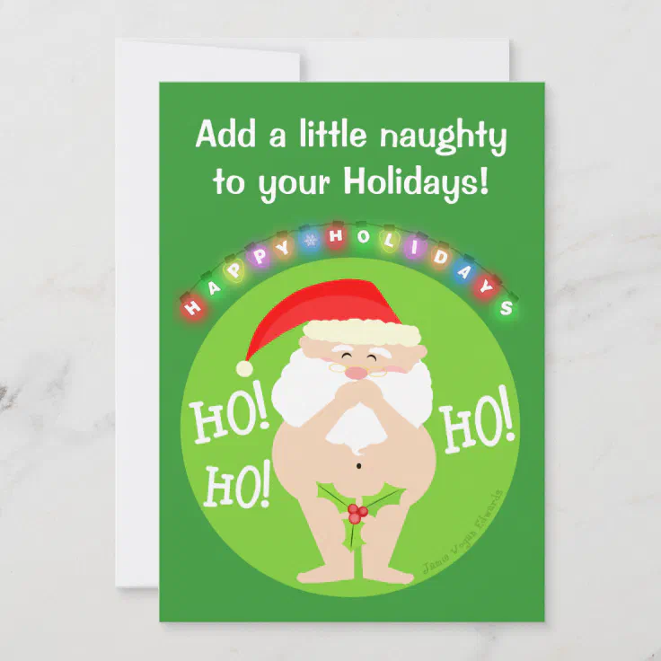 Custom Naughty Santa Christmas Party Invitation Zazzle