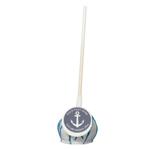 Custom nautical anchor wedding party chocolate cake pops | Zazzle