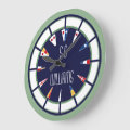 Custom Nautical Flag Numeral Wall Clock | Zazzle