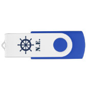 Custom nautical logo swivel USB stick flash drive | Zazzle