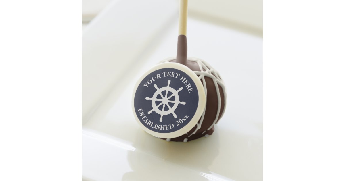 Custom nautical party theme chocolate cake pops | Zazzle