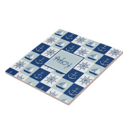Custom Nautical Tile | Zazzle