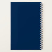 Custom Navy Blue Business Logo and Employee Name Notebook | Zazzle