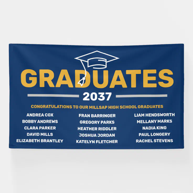 Custom Neighborhood Graduation Banner | Zazzle