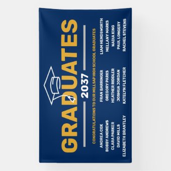 Custom Neighborhood Graduation Banner | Zazzle