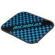 Custom Neon Blue Checkered Pattern Car Floor Mat | Zazzle