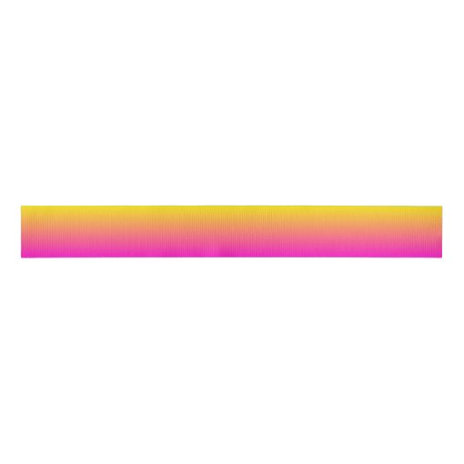 Custom Neon Pink Ombre Grosgrain Ribbon | Zazzle
