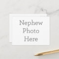 Custom Nephew Photo Postcard Gift | Zazzle