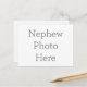 Custom Nephew Photo Postcard Gift | Zazzle