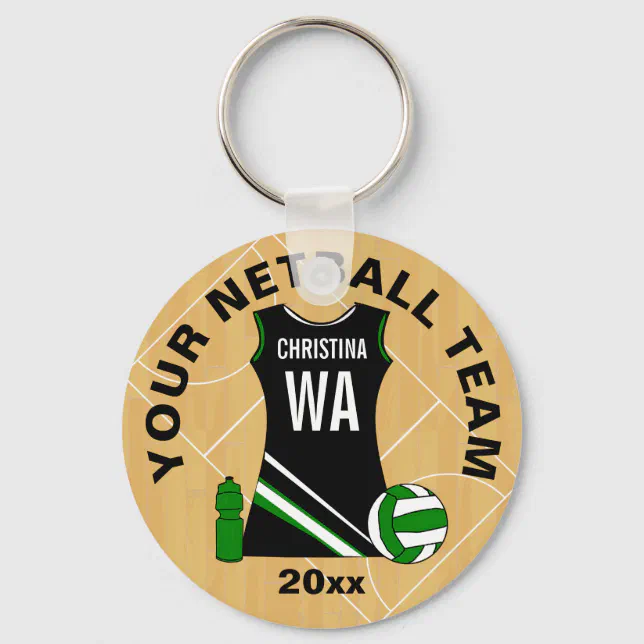 Custom Netball Keychain | Zazzle