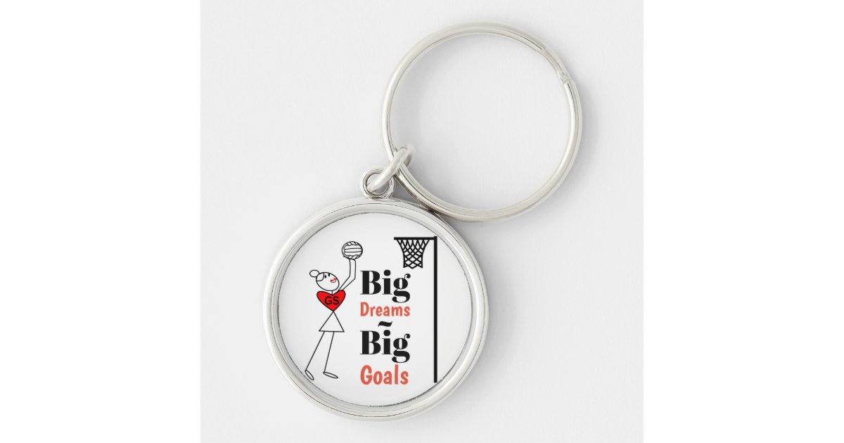Custom Netball Quote Keychain | Zazzle