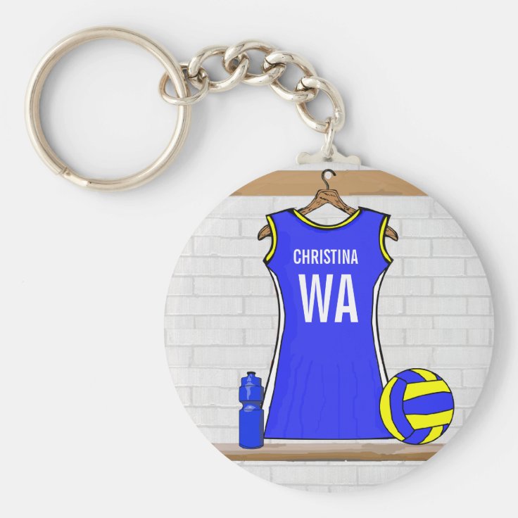 Custom Netball Uniform - Keychain | Zazzle