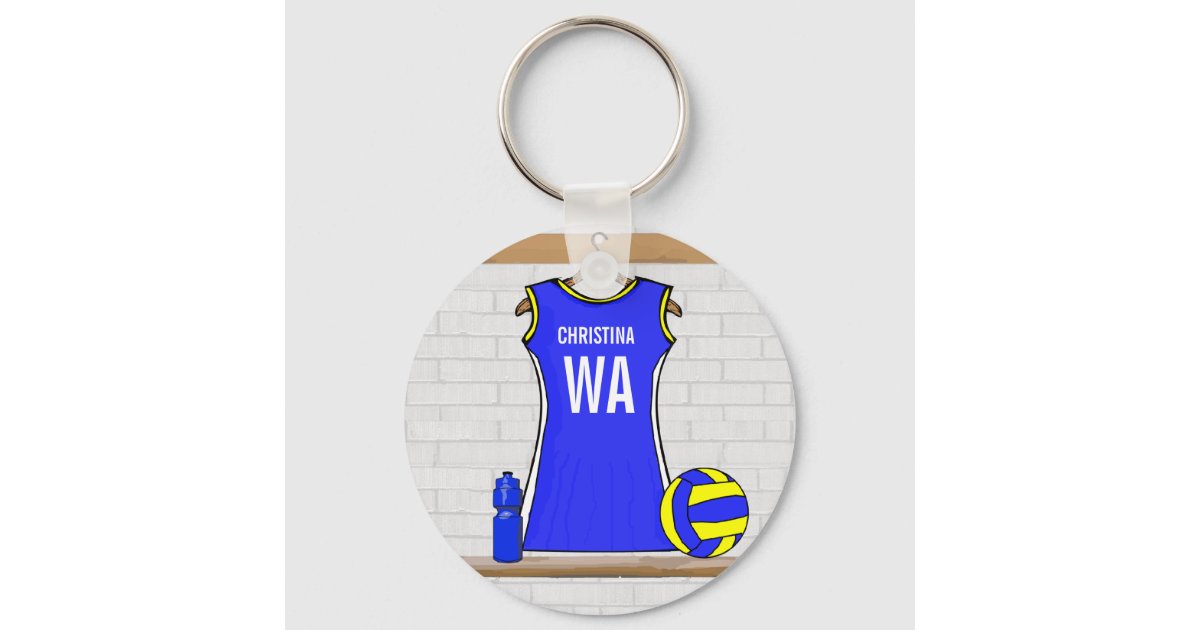 Custom Netball Uniform - Keychain | Zazzle