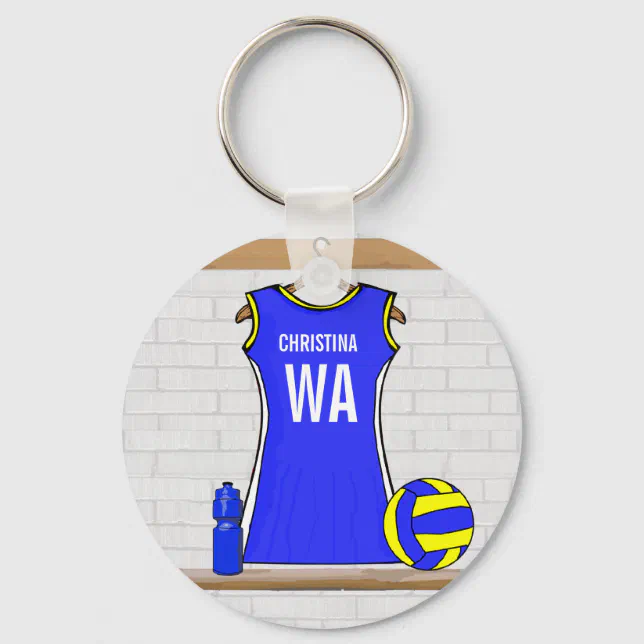 Custom Netball Uniform - Keychain | Zazzle