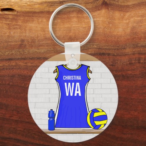 Custom Netball Uniform - Keychain | Zazzle