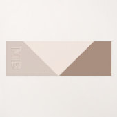 Custom Neutral Brown Ivory Beige Taupe Natural Yoga Mat | Zazzle