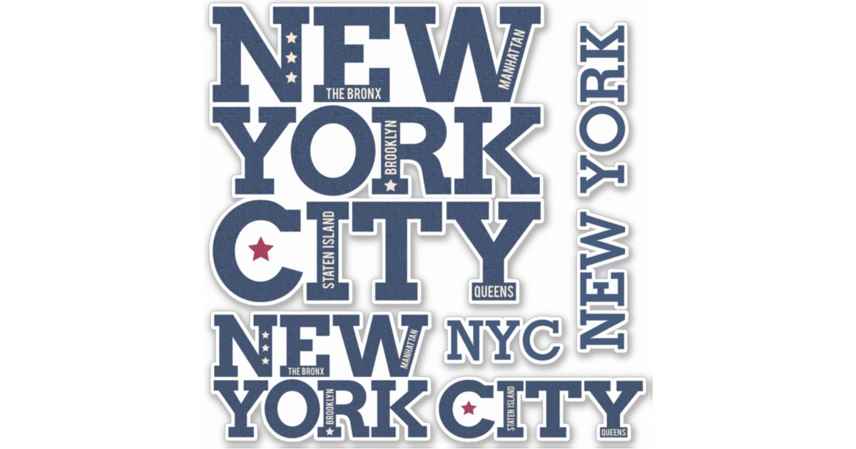 Custom New York City stickers | Zazzle