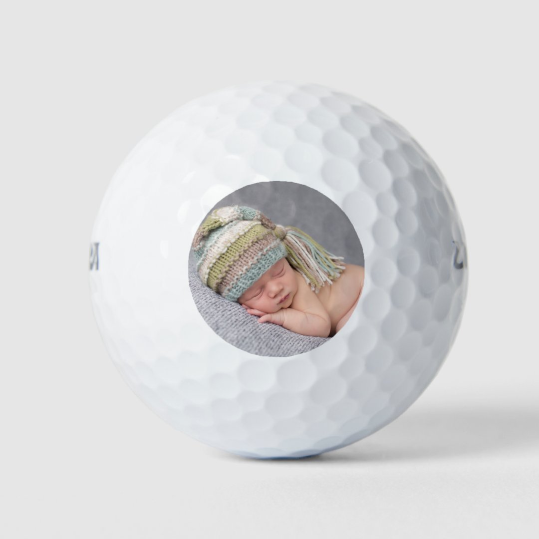 Custom Newborn Photo Golf Balls | Zazzle