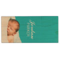 Custom Newborn Photo Monogram USB Flash Drive | Zazzle