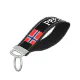 Custom Norwegian flag wrist keychain for Norway | Zazzle