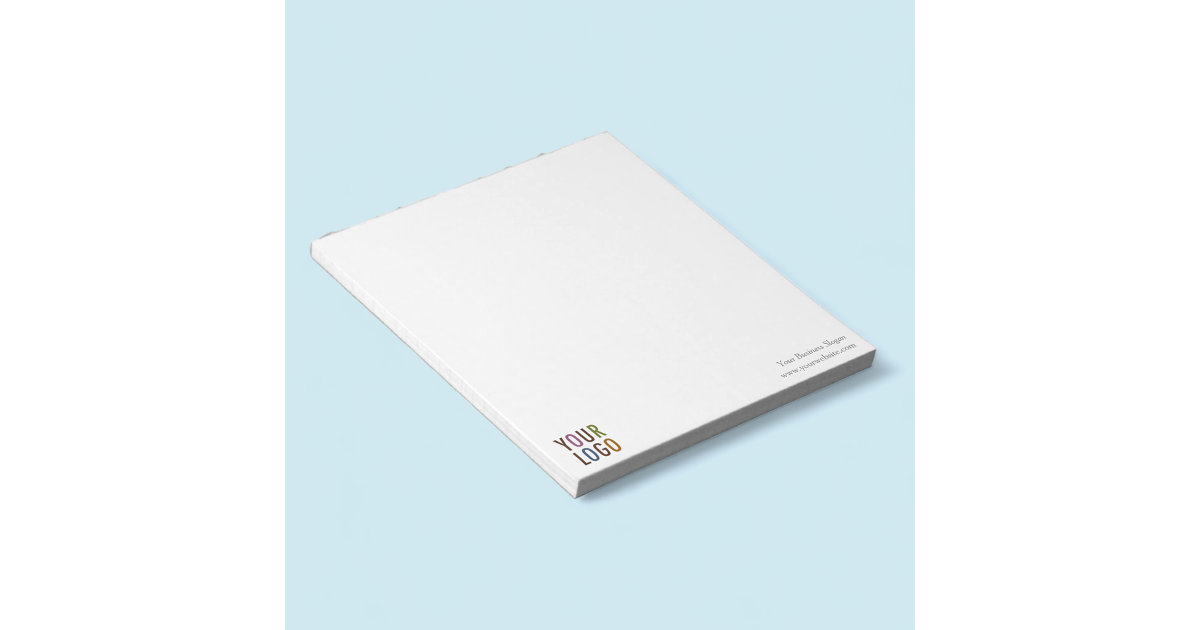 Custom Notepad Company Logo Promotional Bulk | Zazzle