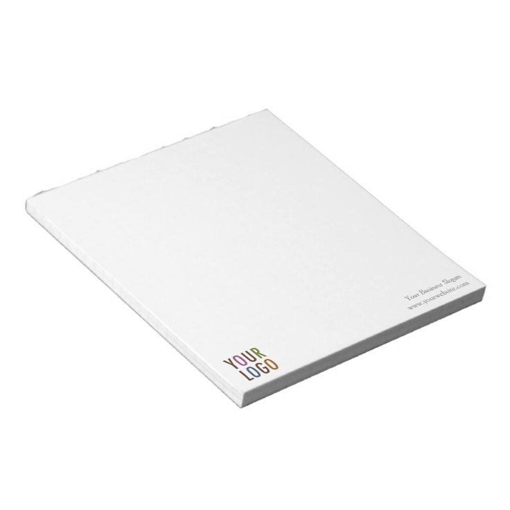 Custom Notepad Company Logo Promotional Bulk | Zazzle