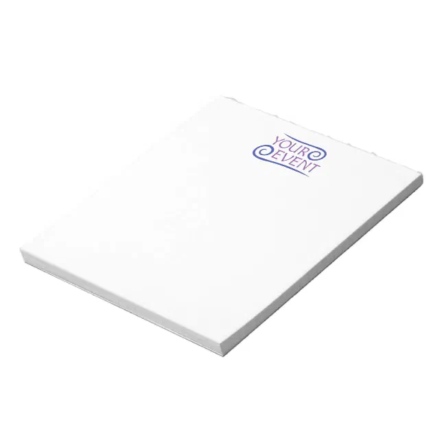 Custom Notepad Stationery Company Event Logo | Zazzle