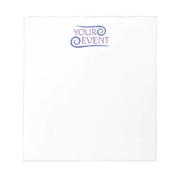 Custom Notepad Stationery Company Event Logo | Zazzle
