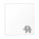 Custom notepads with cute grey elephant design | Zazzle