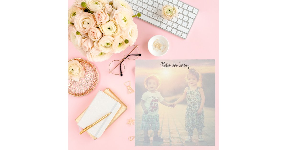 Custom Notes Full Family Photo Notepad | Zazzle