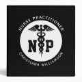 Custom NP Nurse Practitioner Graduation Caduceus 3 Ring Binder | Zazzle