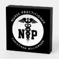 Custom NP Nurse Practitioner Graduation Caduceus Wooden Box Sign | Zazzle
