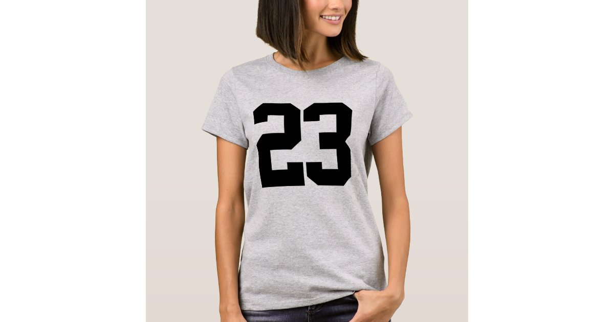 Custom Number 23 t-shirt design number shirt | Zazzle