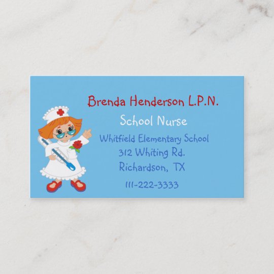 Custom Nurse Business Card | Zazzle.com
