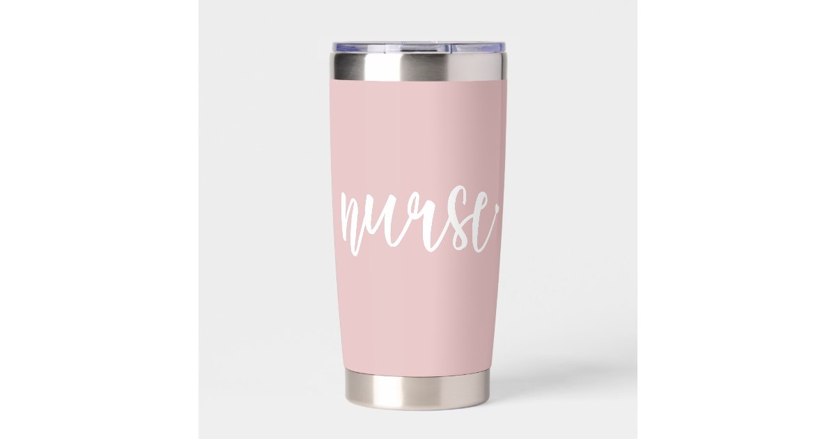 Custom Nurse Est Typography Nurse RN graduation Insulated Tumbler | Zazzle
